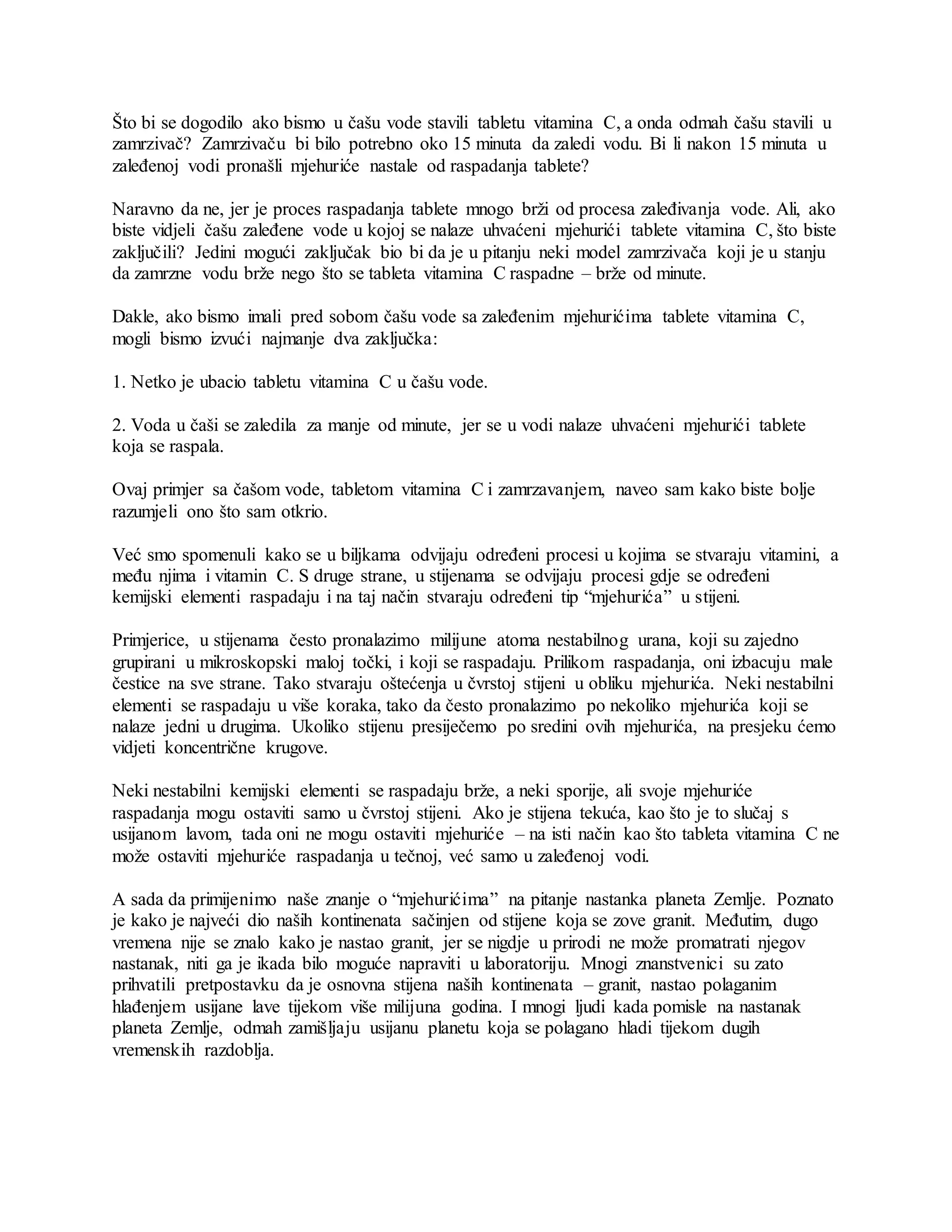 Znanstvenici u šoku | DOCX