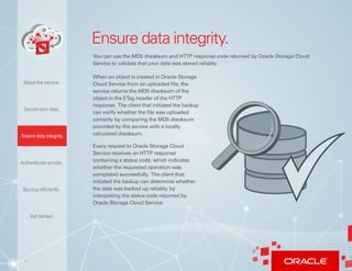 Oracle Cloud Backup | PDF | Cloud Computing | Internet