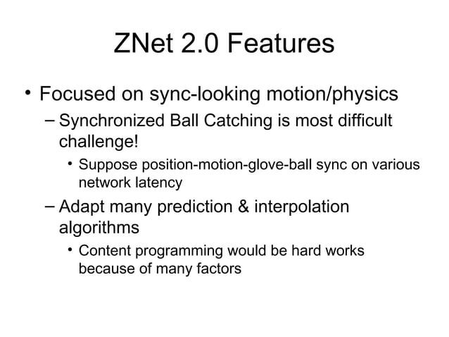 ZNet Framework | PPT