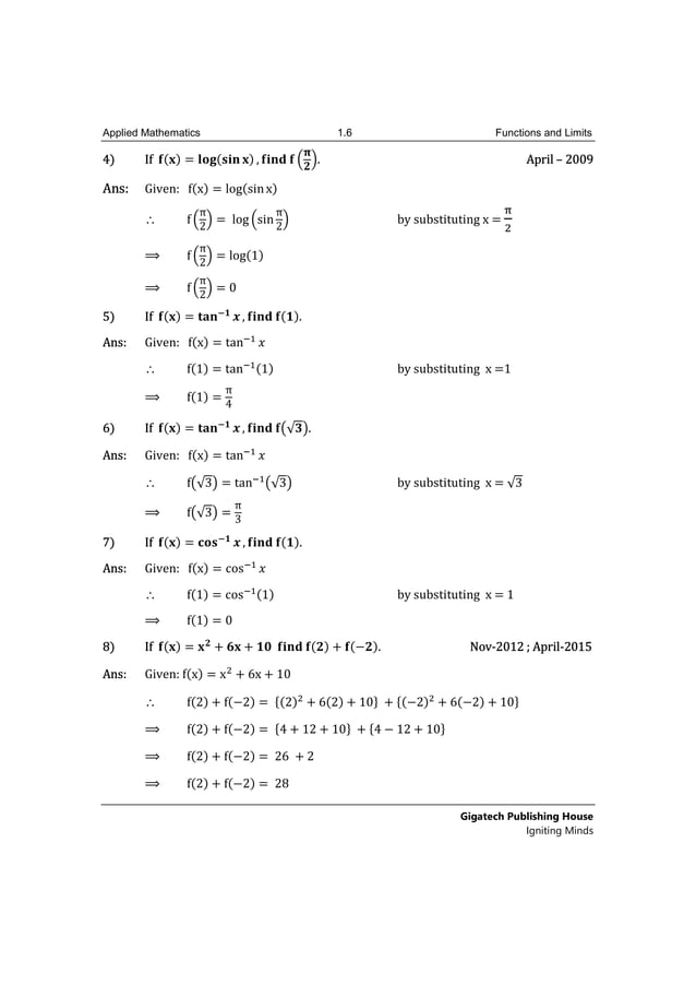 applied math 2nd semester diploma | PDF | Physics | Science