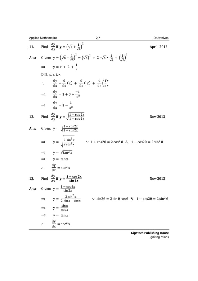 applied math 2nd semester diploma
