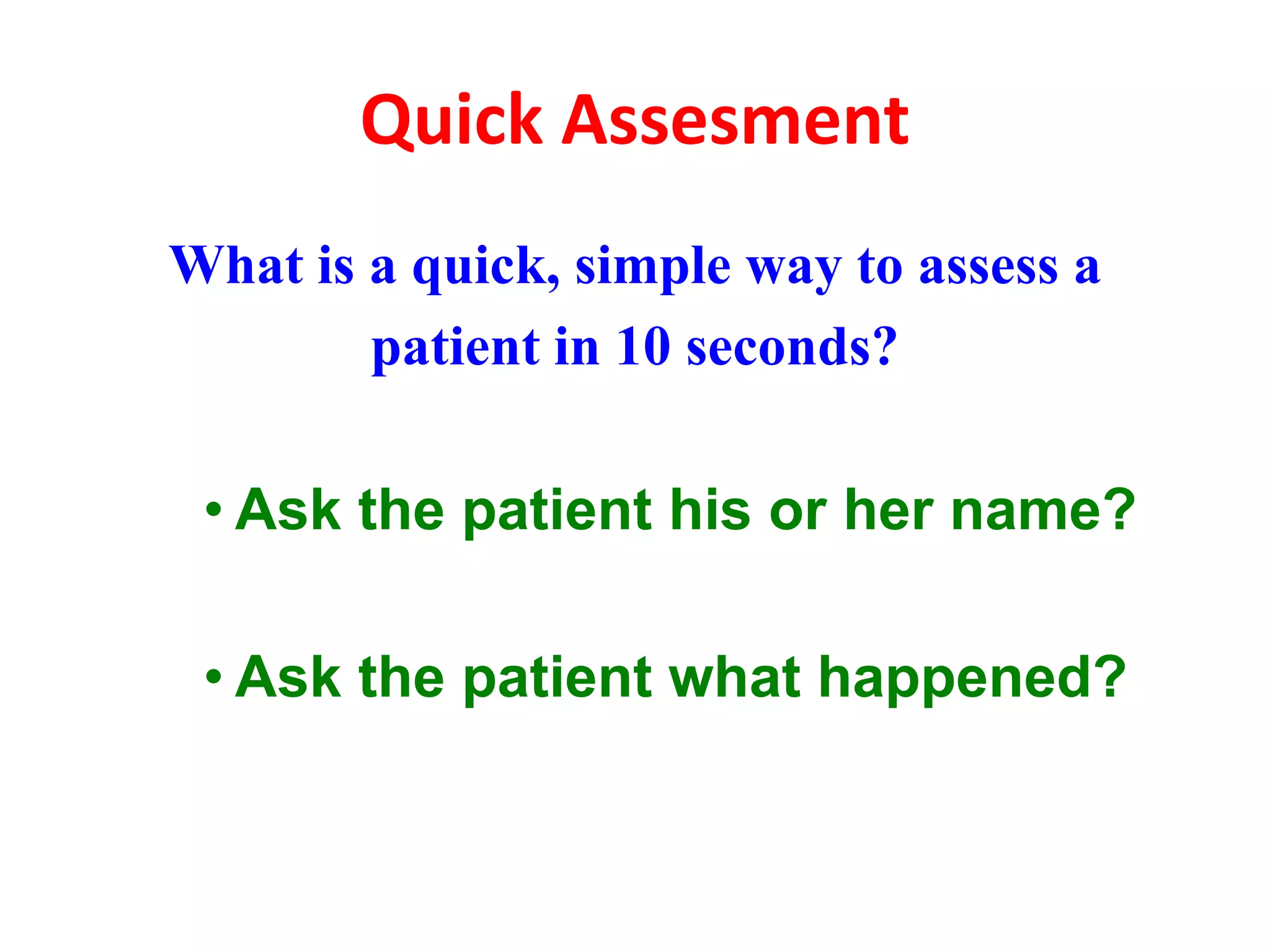 Primary survey in Trauma | PPTX