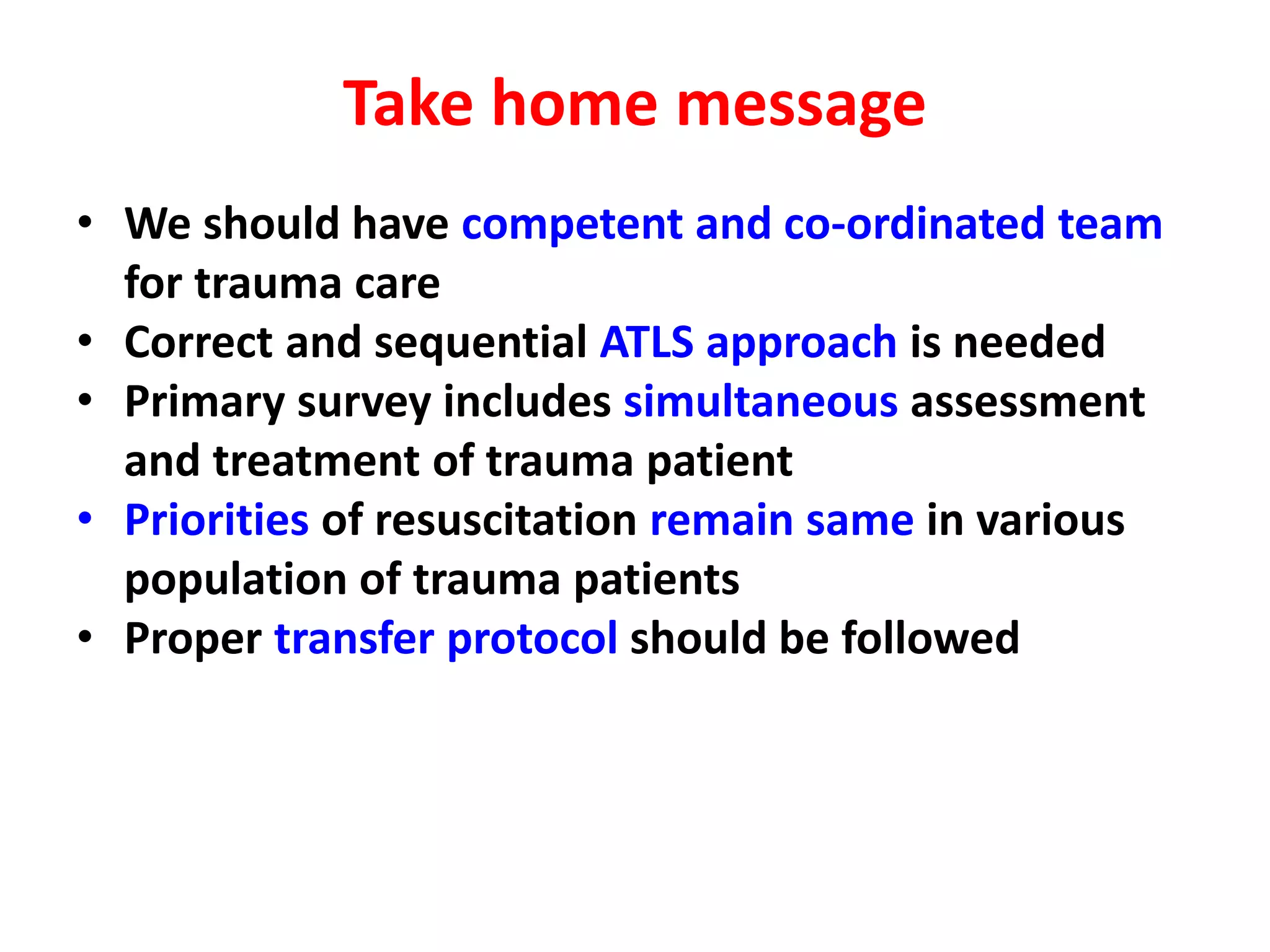 Primary survey in Trauma | PPTX