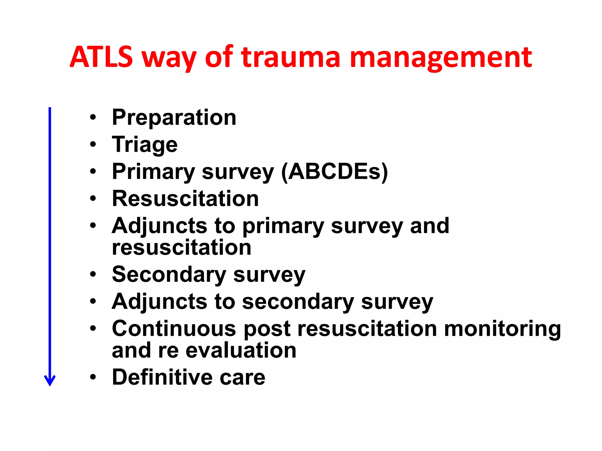 Primary survey in Trauma | PPTX
