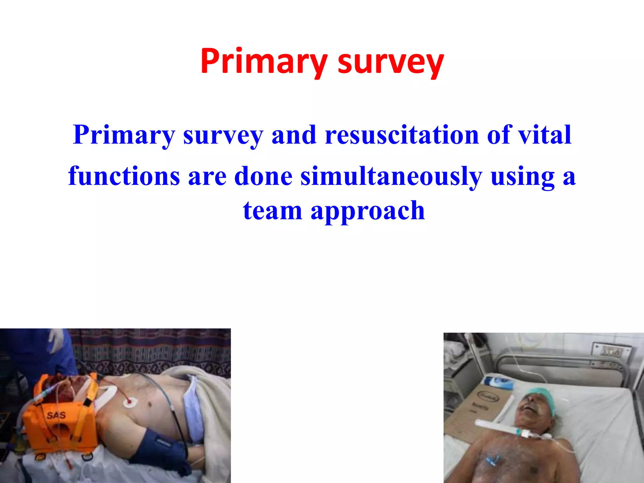 Primary survey in Trauma | PPTX