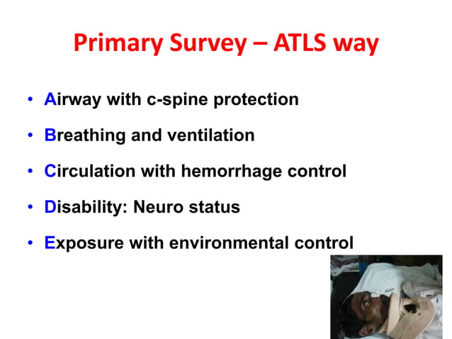 Primary survey in Trauma | PPTX | First Aid | Injuries