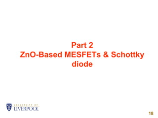 ZnO based transparent electronics | PPT