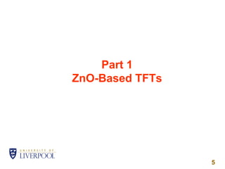 ZnO based transparent electronics | PPT