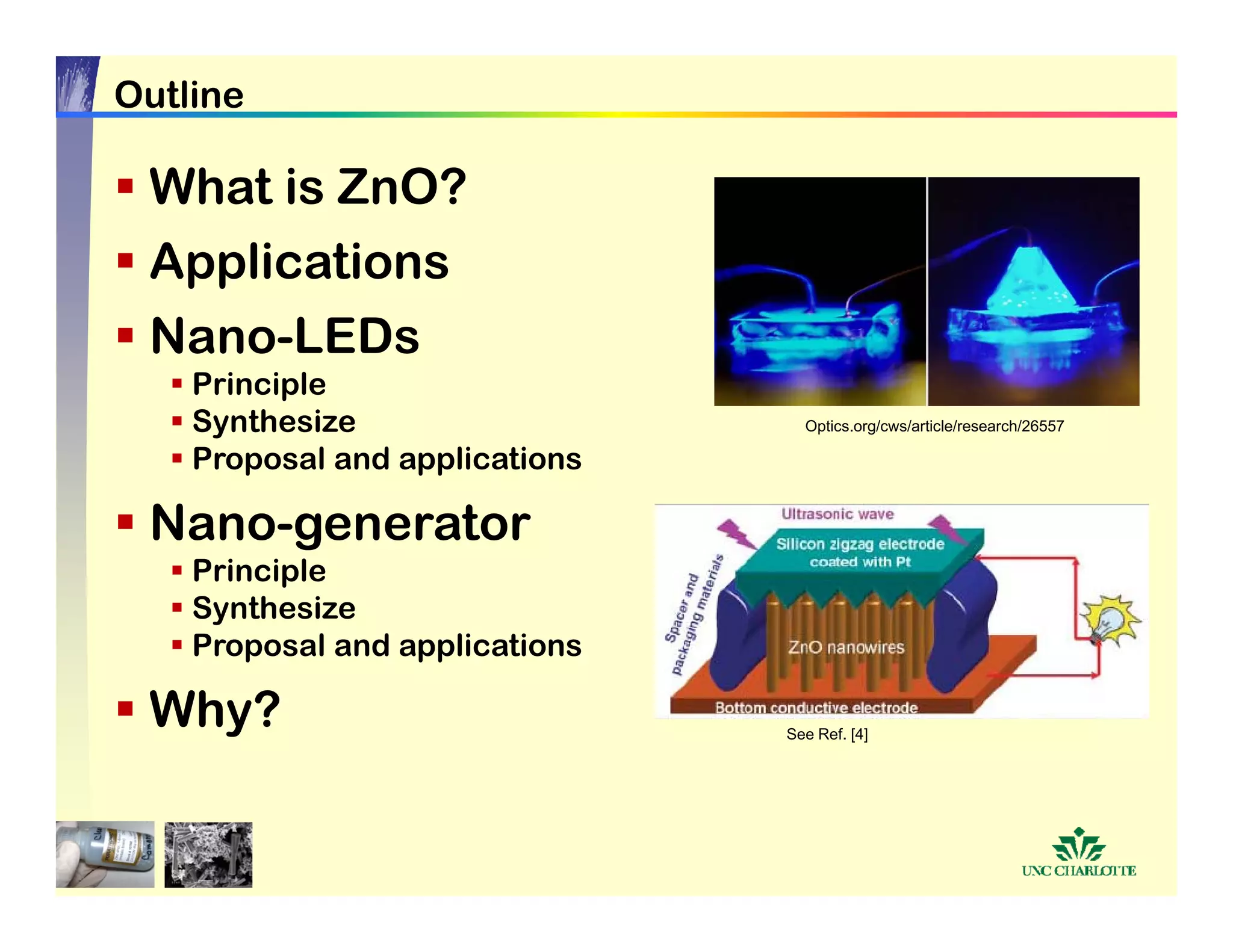 ZnO-Nanostructures_Presentation | PDF