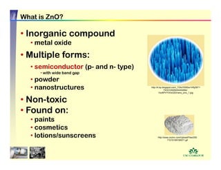ZnO-Nanostructures_Presentation | PDF
