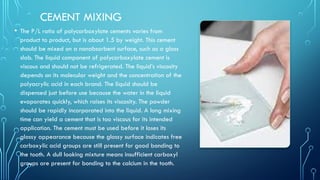 ZNPOLYCARBOXYLATE dental cement badic.pptx