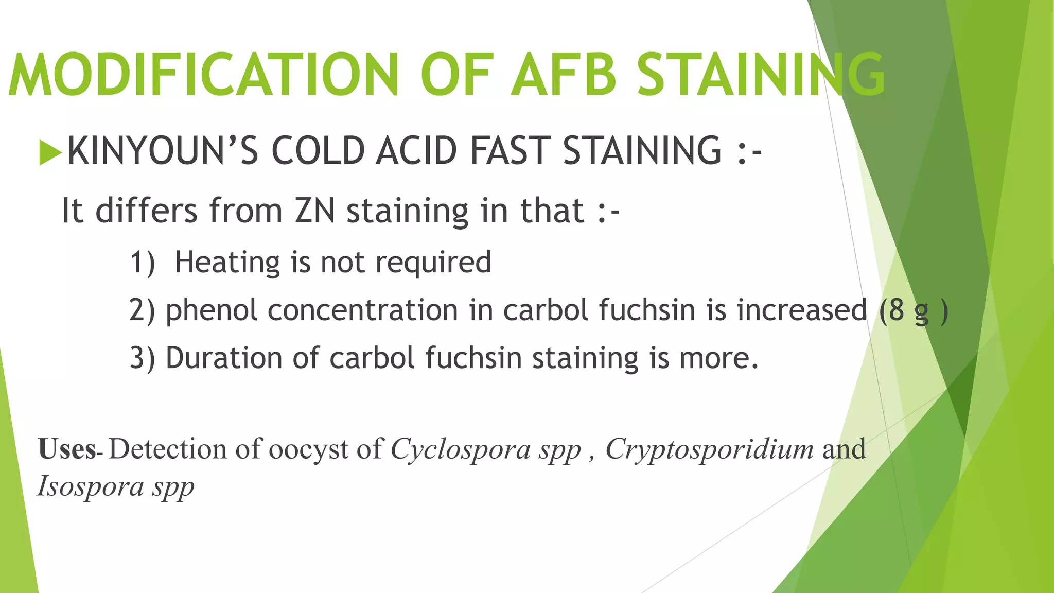 Ziehl Neelsen staining | PPT