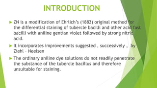 Ziehl Neelsen staining | PPT