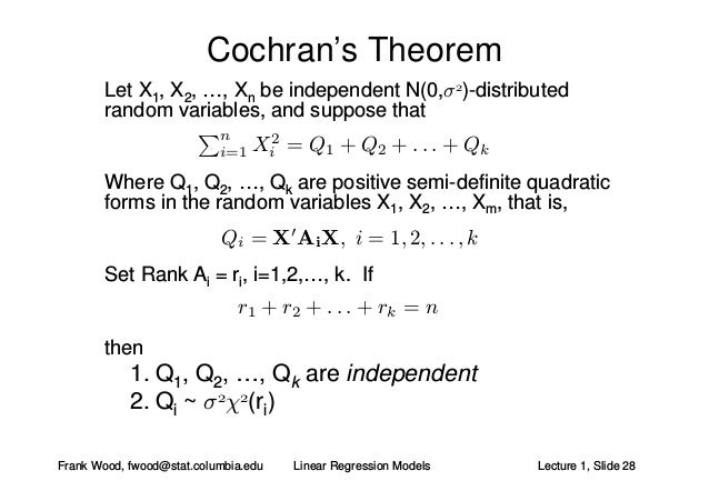 Lecture cochran