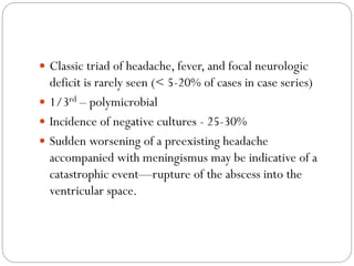 Brain abscess and it course of treatment | PDF