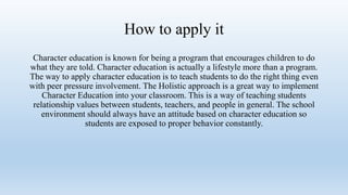 Character education | PPTX