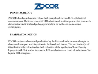 Zocor product monograph | PPTX | Heart and Cardiovascular Diseases ...