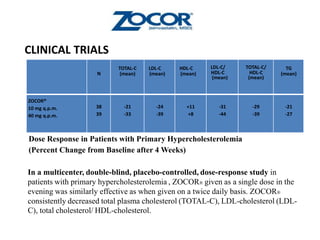 Zocor product monograph | PPTX | Heart and Cardiovascular Diseases ...