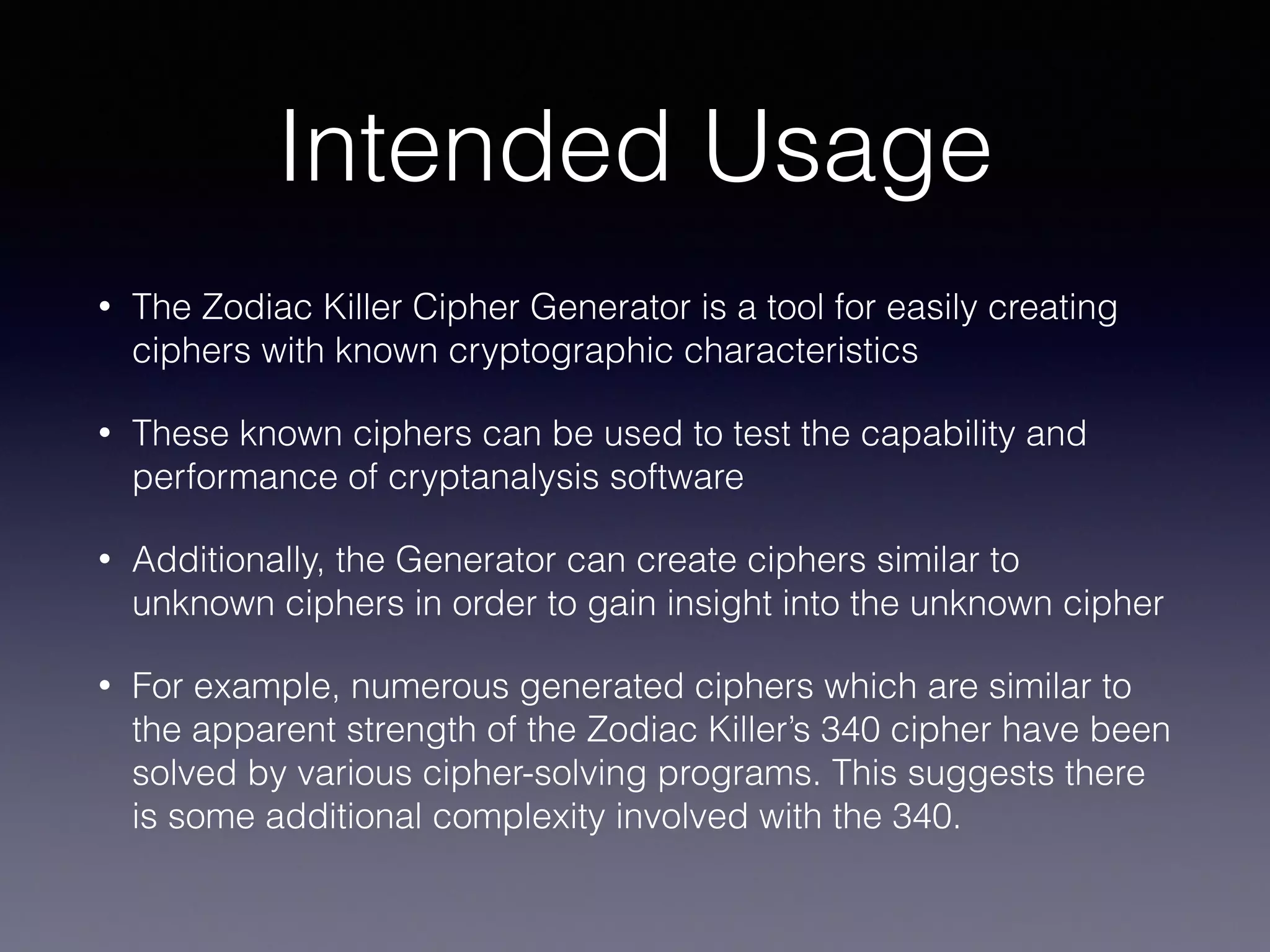 Zodiac Killer Cipher Generator | PDF