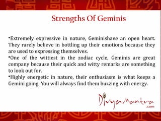 Zodiac sign of gemini features | PPT