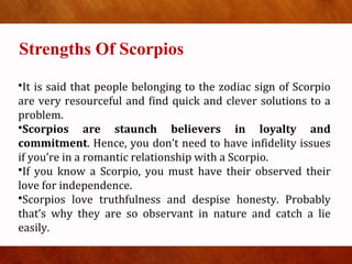 Zodiac sign of scorpio | PPT