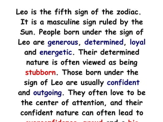 Leo Symbol Meaning