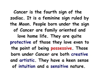 Cancer Sign Meaning