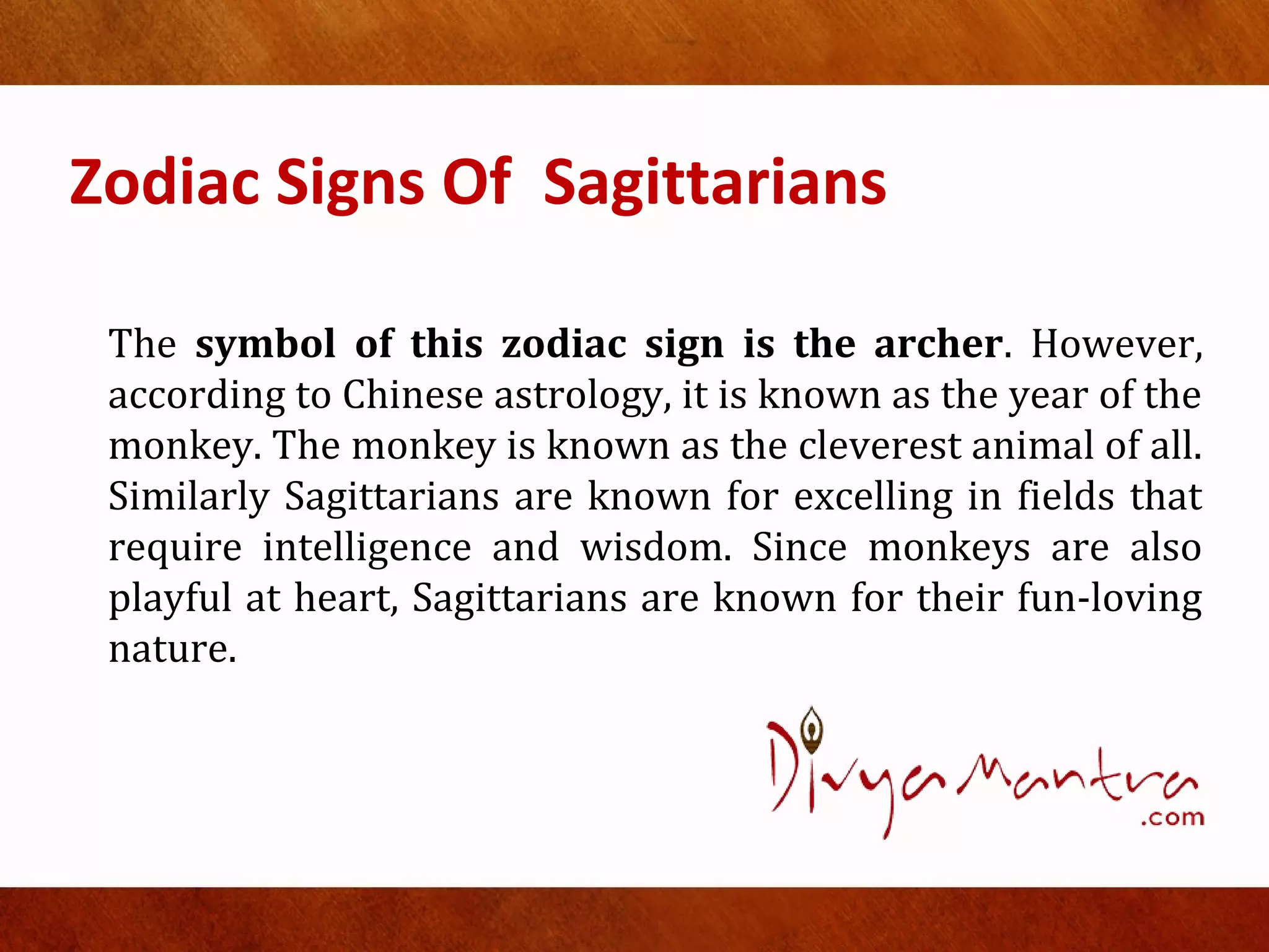 Zodiac signs of sagittarians | PPT