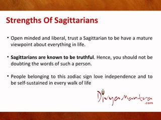 Zodiac signs of sagittarians | PPT