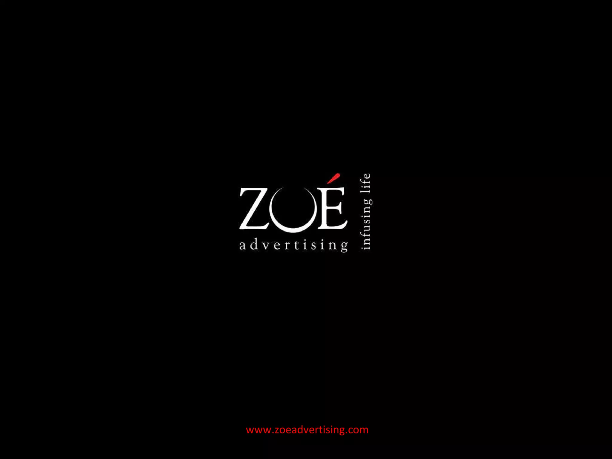 Zoe advertising profile presentation | PPT