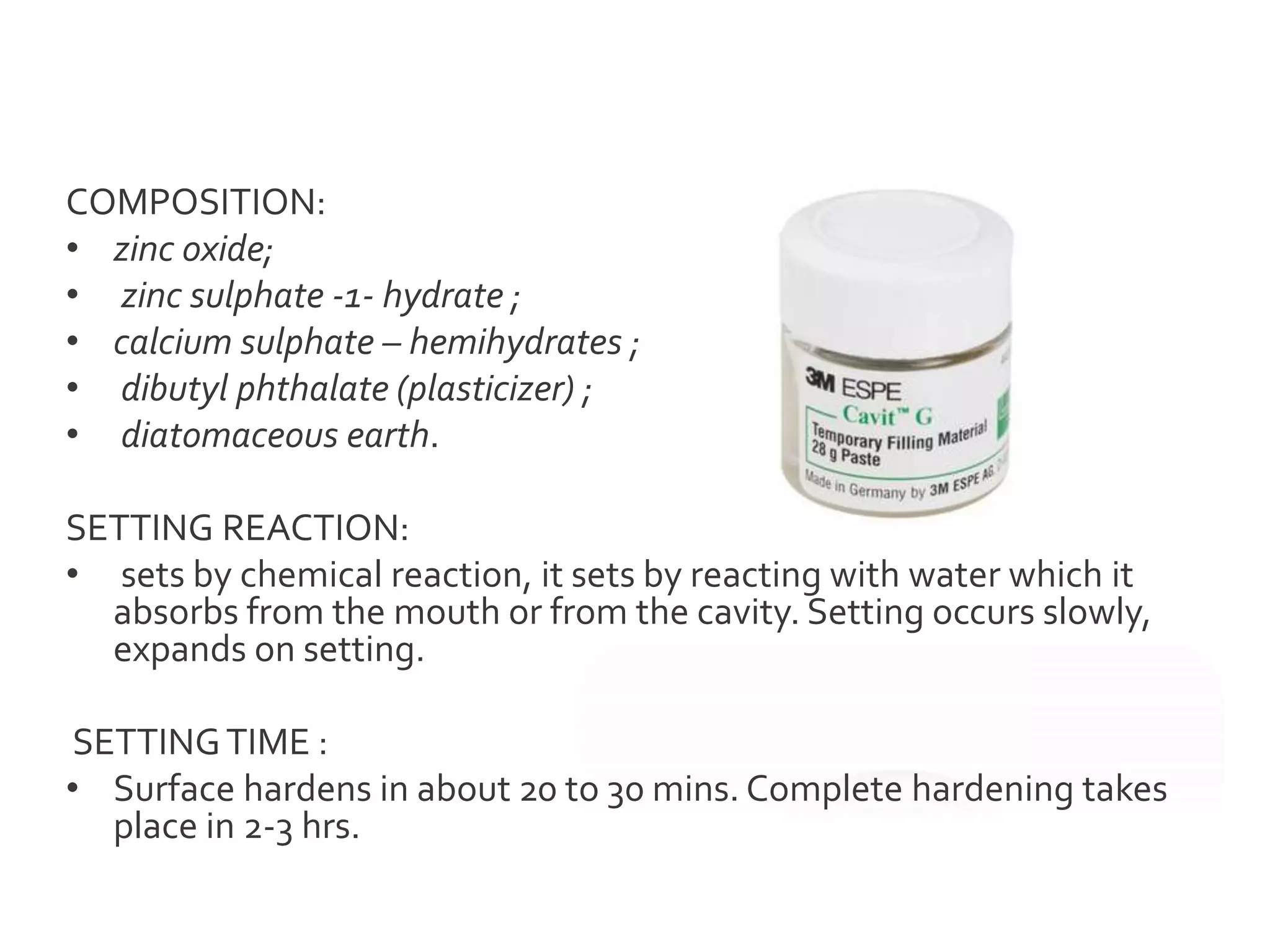 ZOE -ZINC OXIDE EUGENOL | PPTX