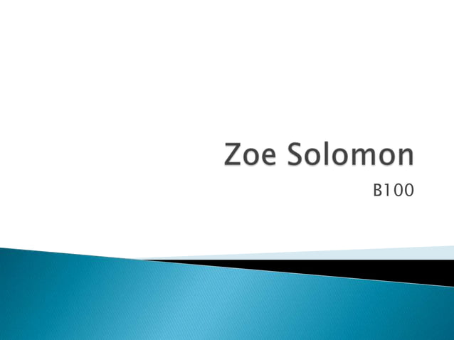 Zoe solomon | PPT