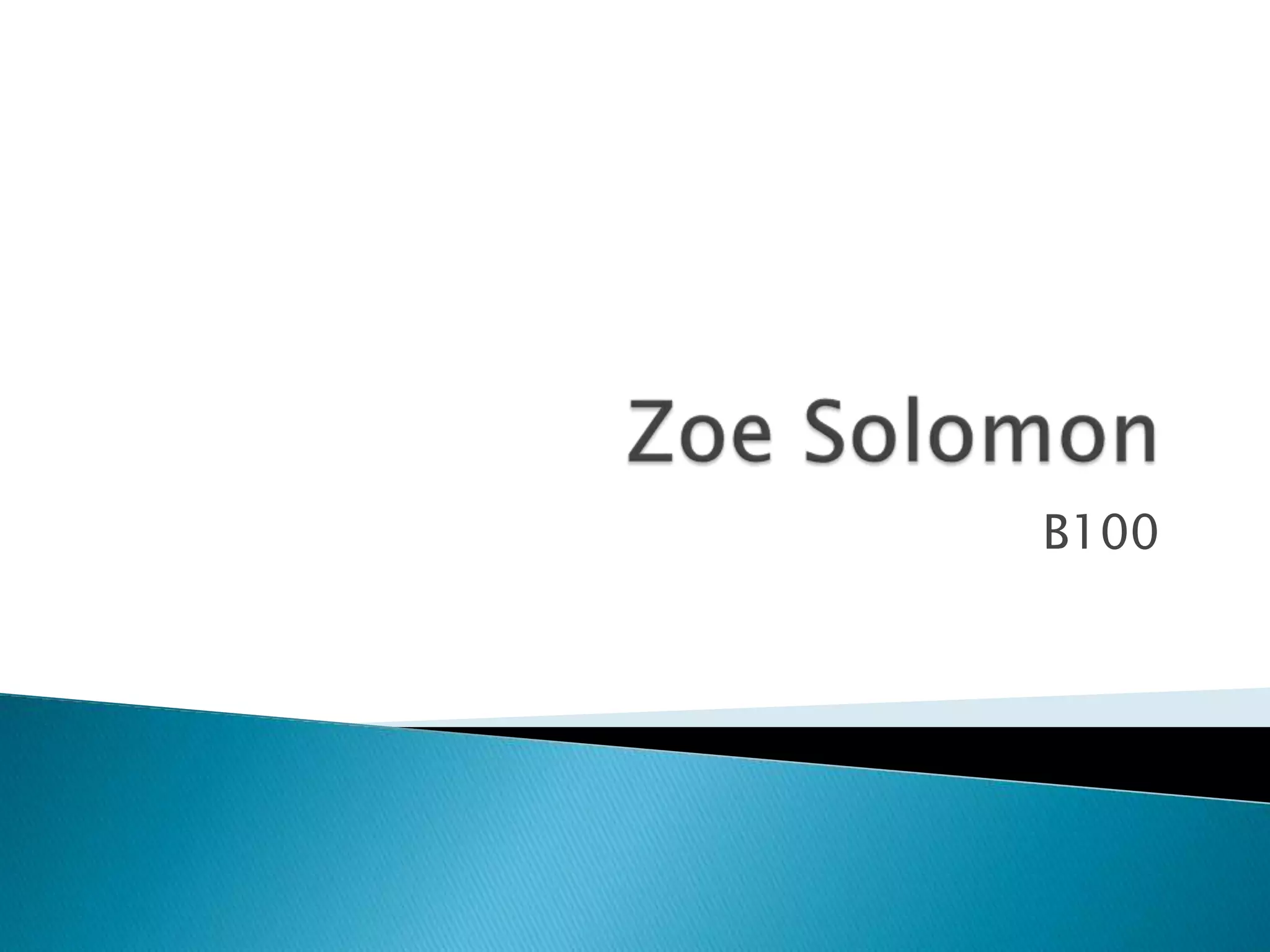 Zoe Solomon | PPTX