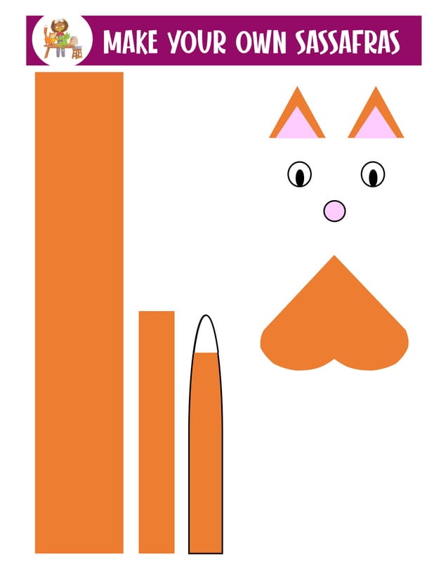 Zoey & Sassafras Cat Craft Template | PDF