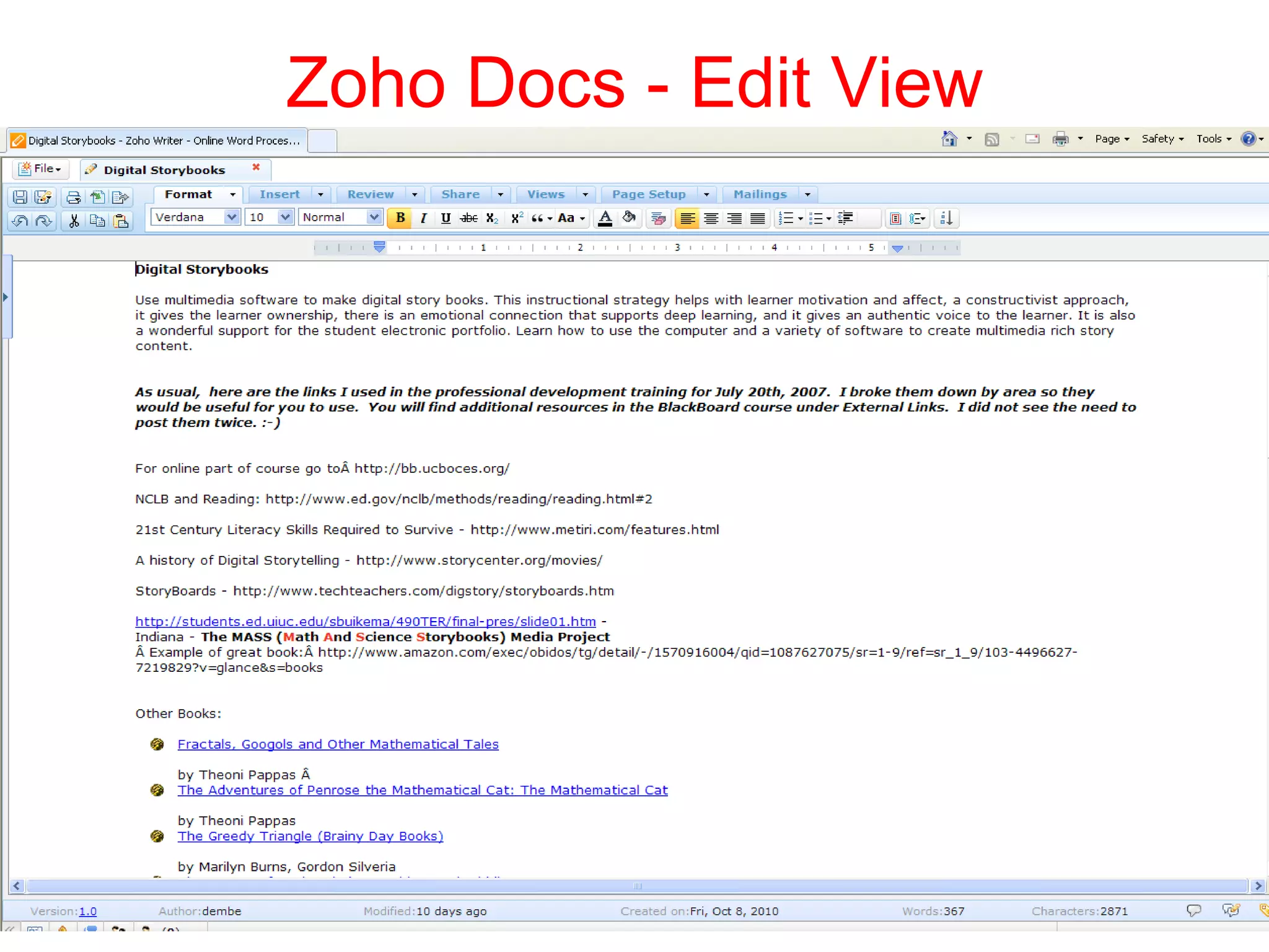 Introduction to Zoho | PPT