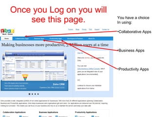 Introduction to Zoho | PPT