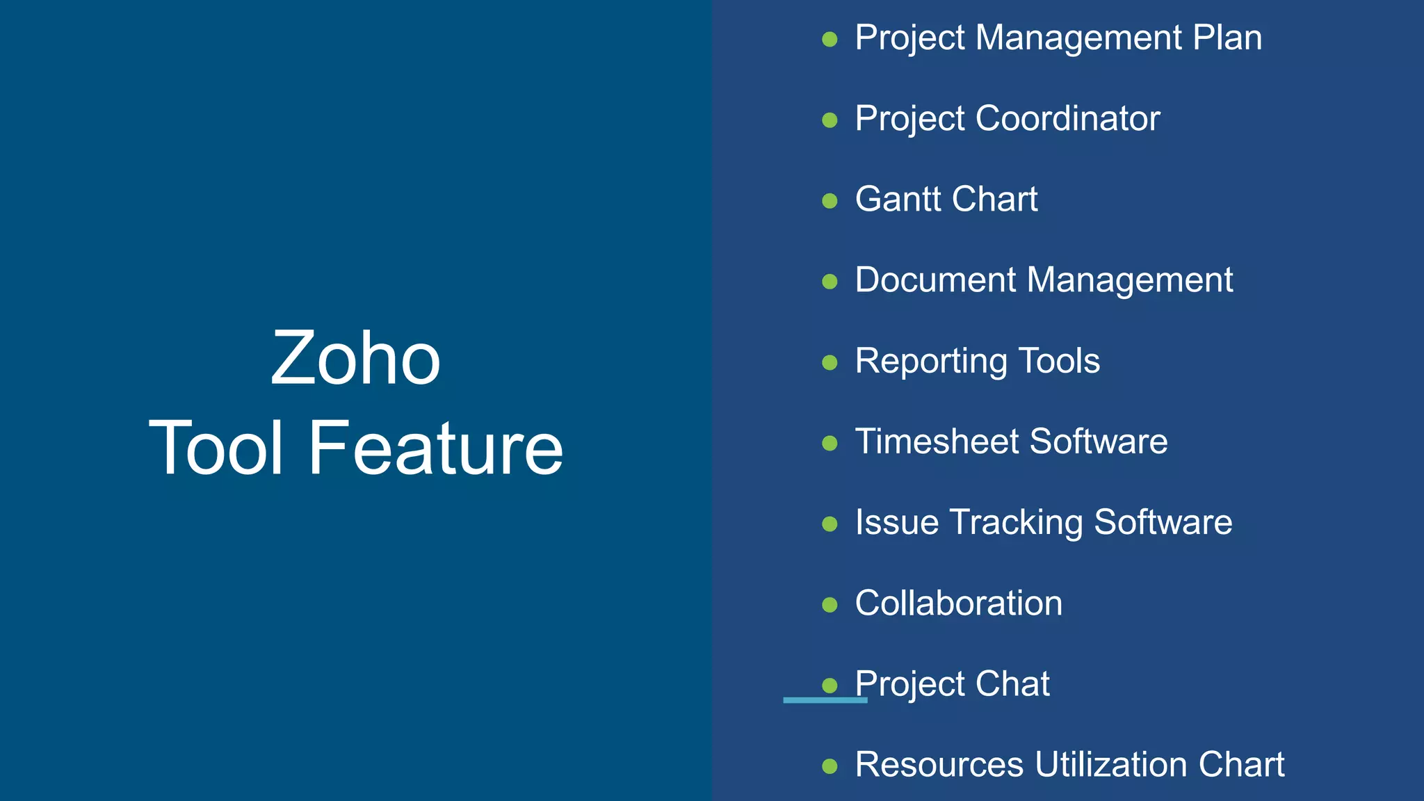 Zoho Project Management Tool | PPTX