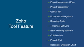Zoho Project Management Tool | PPTX