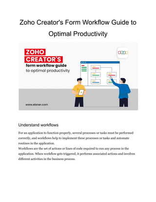 Zoho Creators Form Workflow Guide to Optimal Productivity (2).pdf | Web ...
