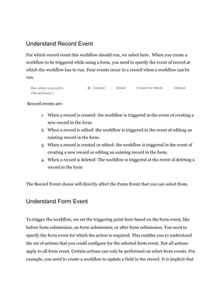 Zoho Creators Form Workflow Guide to Optimal Productivity (2).pdf | Web Development | Internet