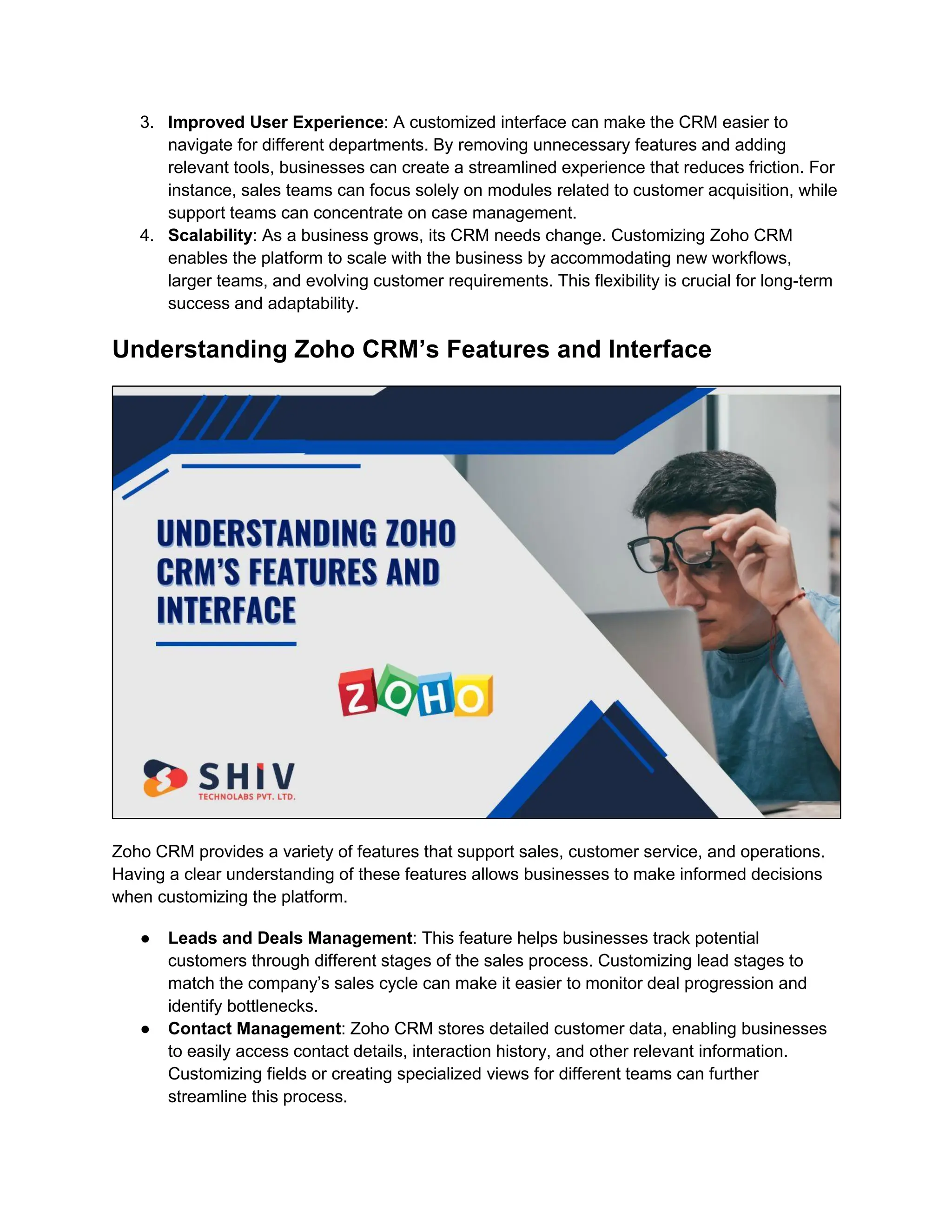 Expert Guide to Customizing Zoho CRM for Business Growth | PDF
