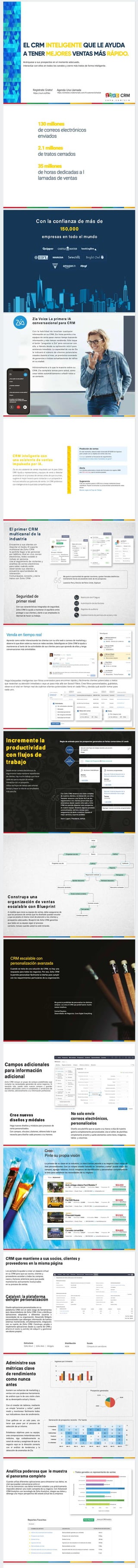Zoho CRM Brochure en Español | PDF