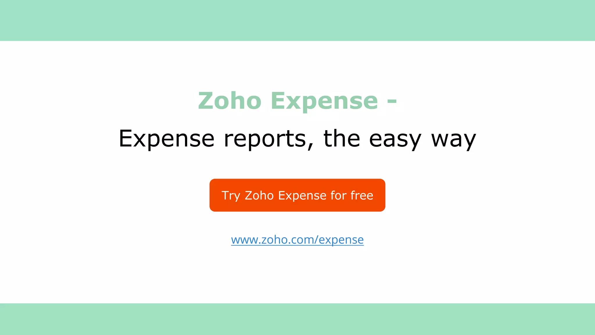 Zoho Expense - Overview | PPSX