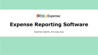 Zoho Expense - Overview | PPSX