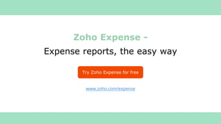 Zoho Expense - Overview | PPSX