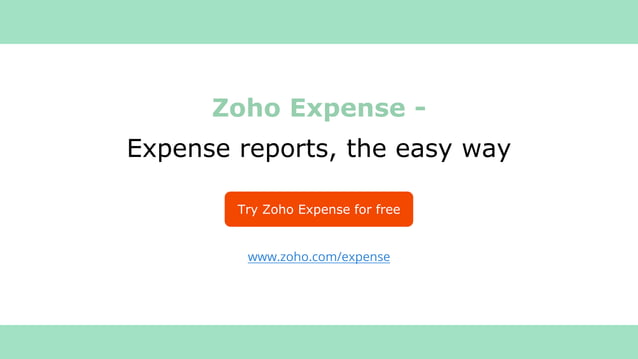 Zoho Expense - Overview | PPSX | Shareware and Freeware | Computer ...