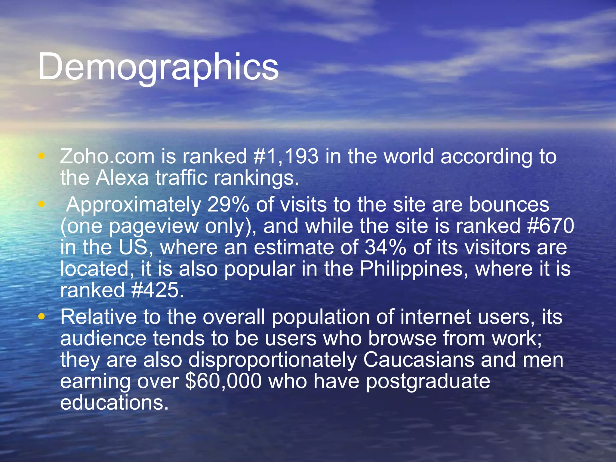 Zoho presentation | PPT