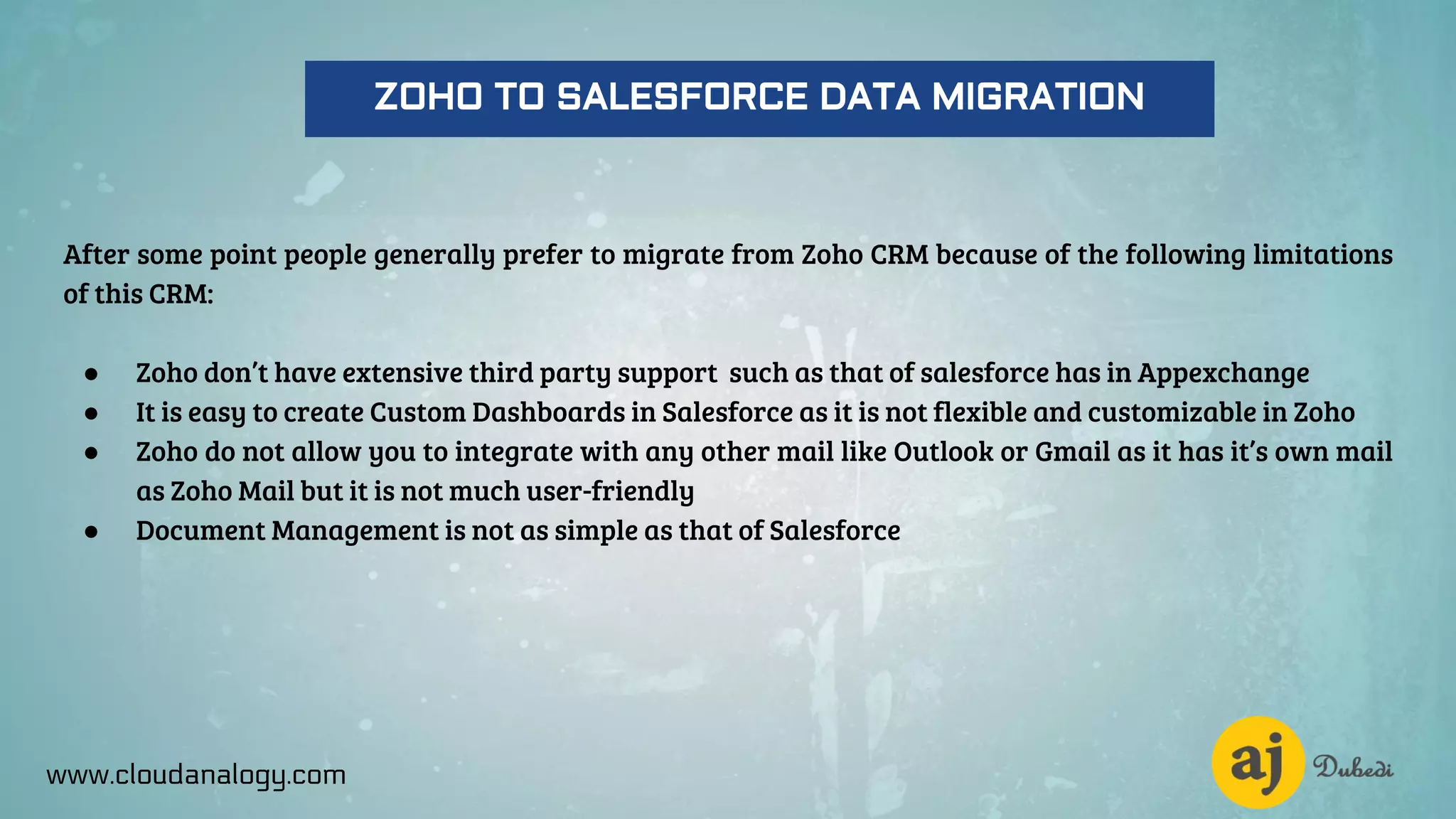 Zoho to Salesforce Data Migration | PDF