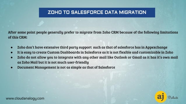 Zoho to Salesforce Data Migration | PDF