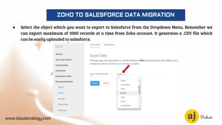 Zoho to Salesforce Data Migration | PDF